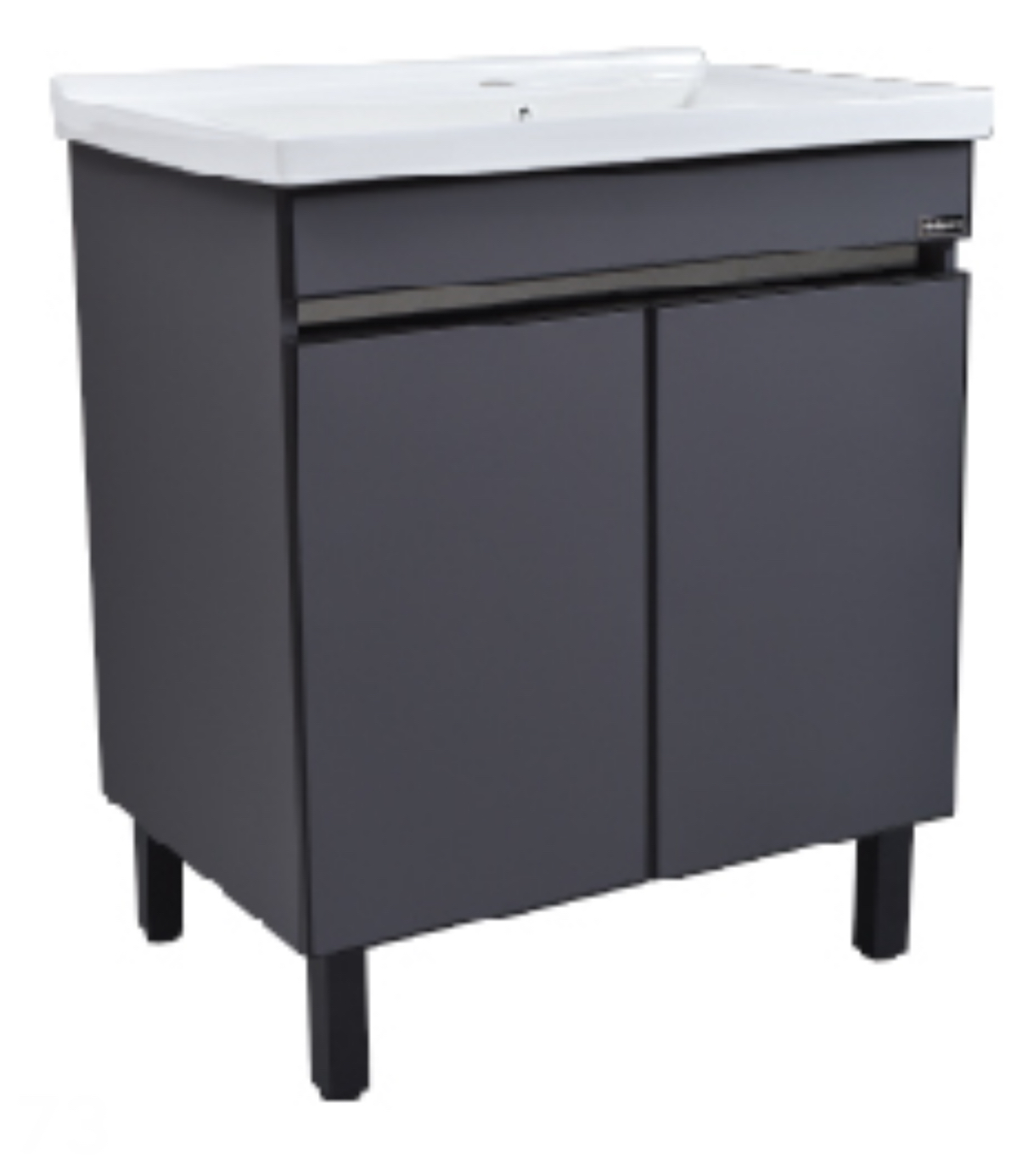 DUVA-DC73 FREE STANDING 700MM CERAMIC LAUNDRY BASIN S/STEEL CABINET ...